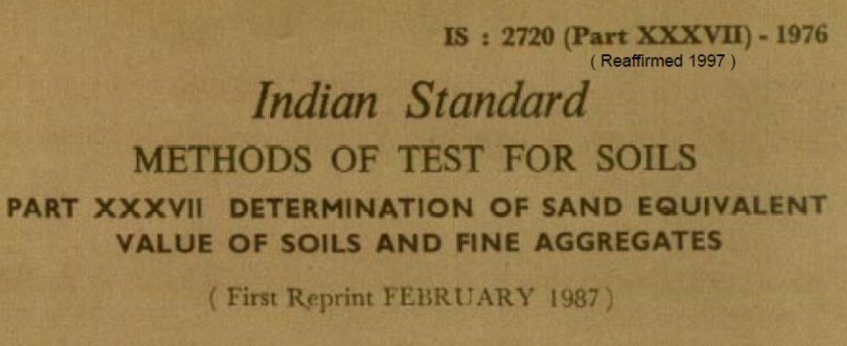 IS-2720-(PART 37)-1976 INDIAN STANDARD METHODS OF TEST FOR SOILS ...