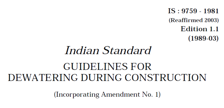 Indian Standard Codes – Civil Engineer
